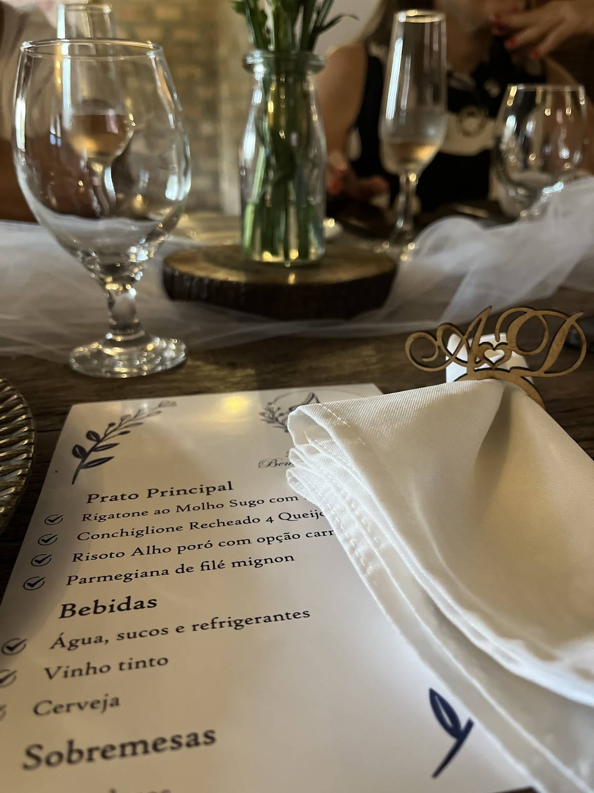 Carta de Botticelli Vinhos Restaurante, Guarulhos, Rua Santo Antonio
