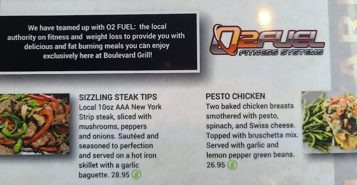 Menu at Boulevard Grill pub & bar, Sarnia