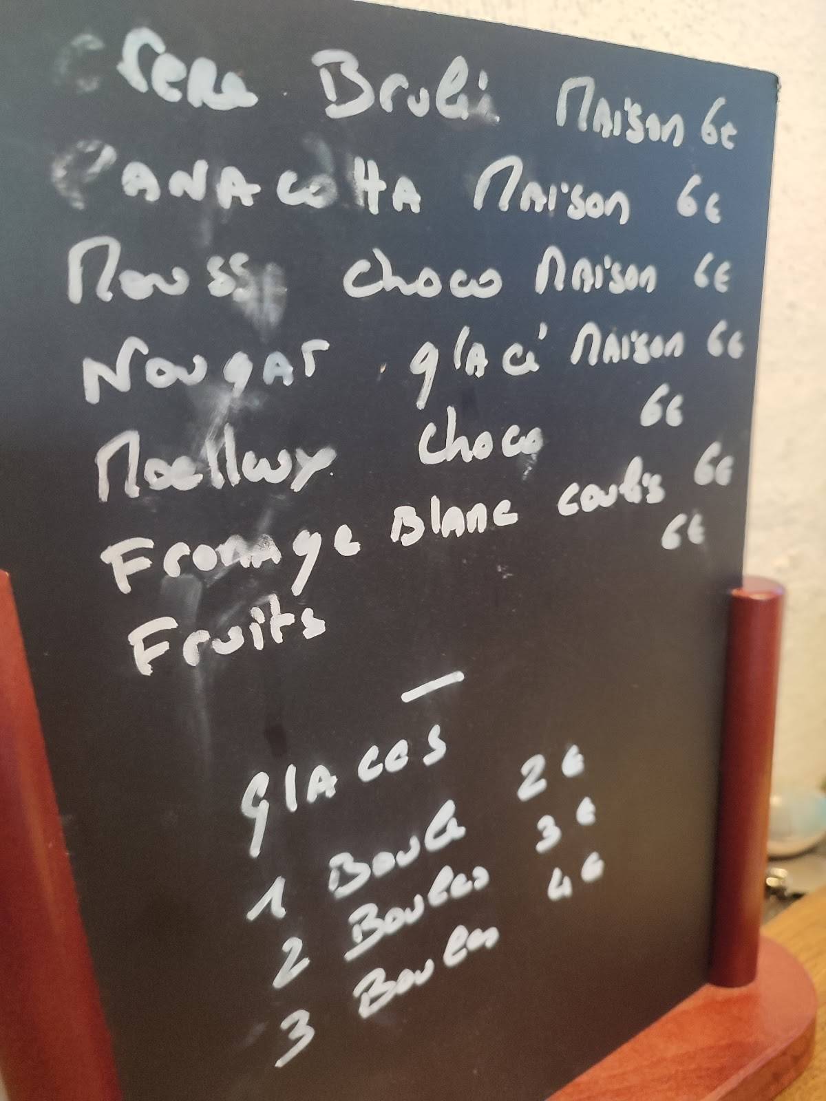 Menu au Chez Erwan pub et bar, Bourdonné