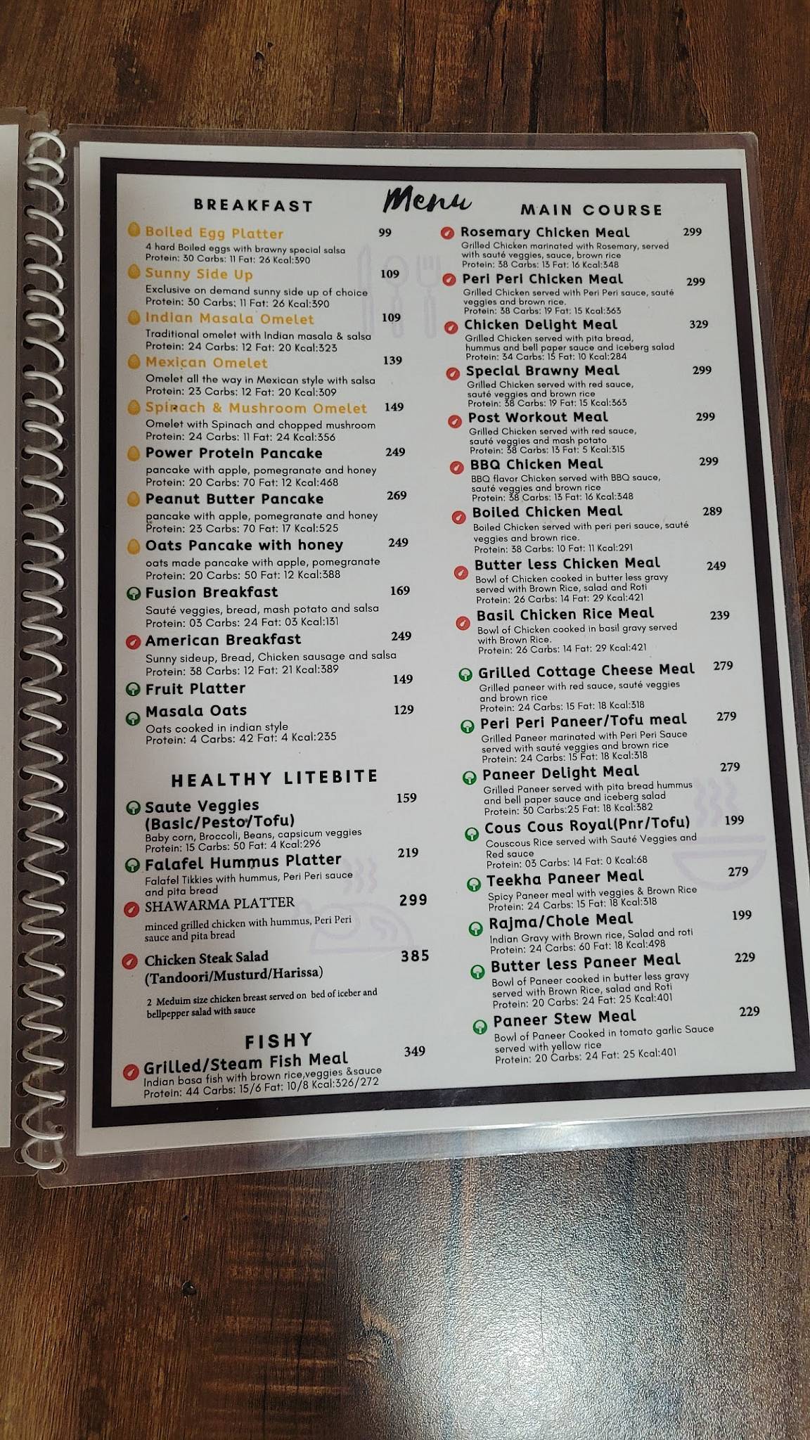 Menu at Brawny Food Company, Pune