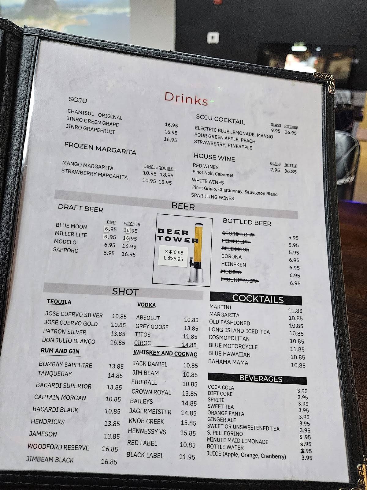 Menu at Breakers Korean Bar-BQ Manassas Mall, Manassas