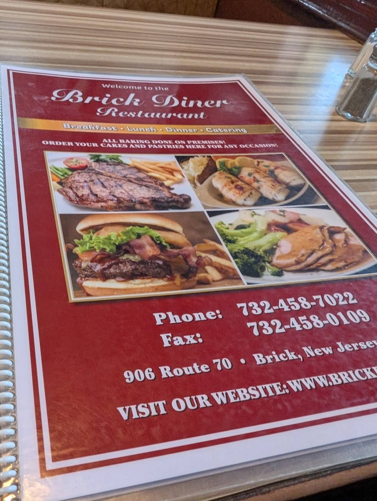 Menu at Brick Diner restaurant, Brick