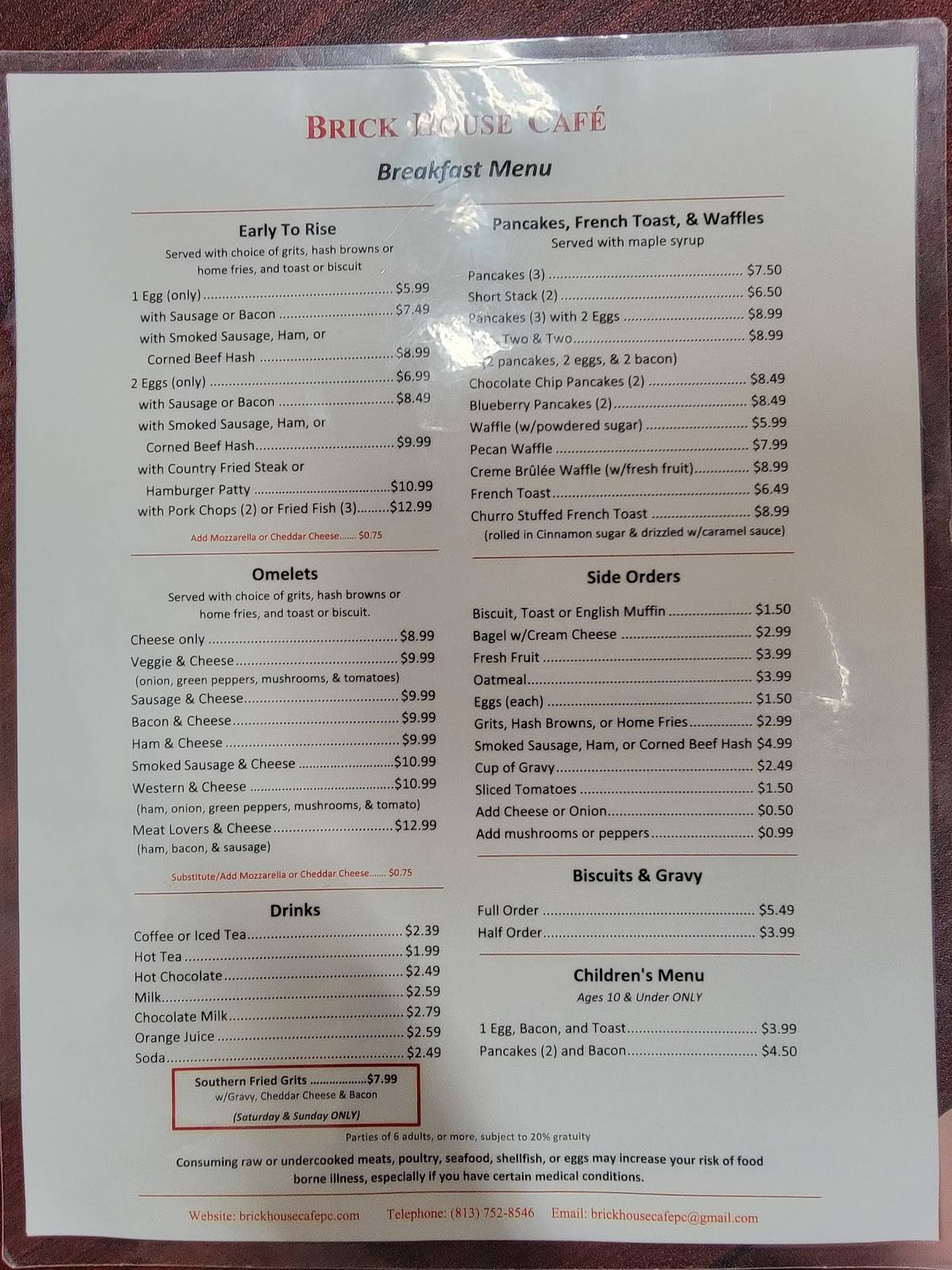 Menu at Brick House Cafe, Ajmer
