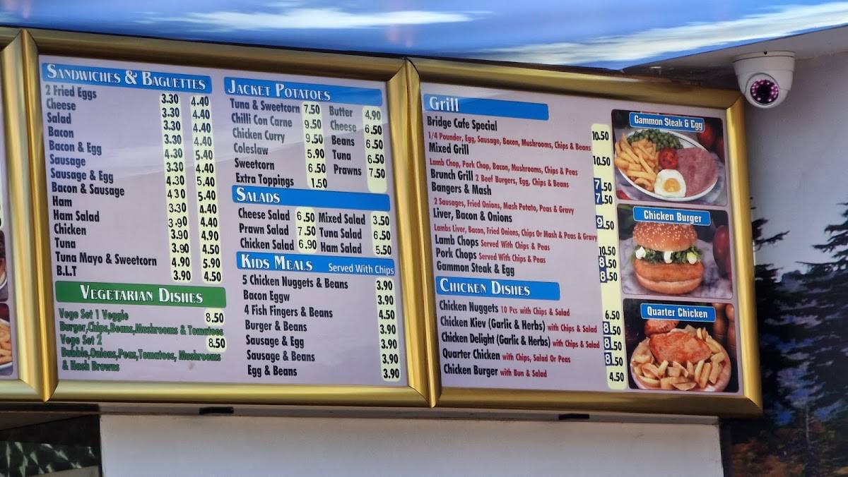 Menu at Bridge Road Cafe, Farnborough