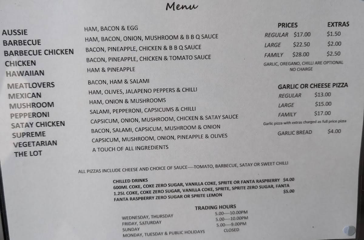 Menu at Brighton Pizza Plus fast food, Brighton, Shop 11/159 Brighton Rd
