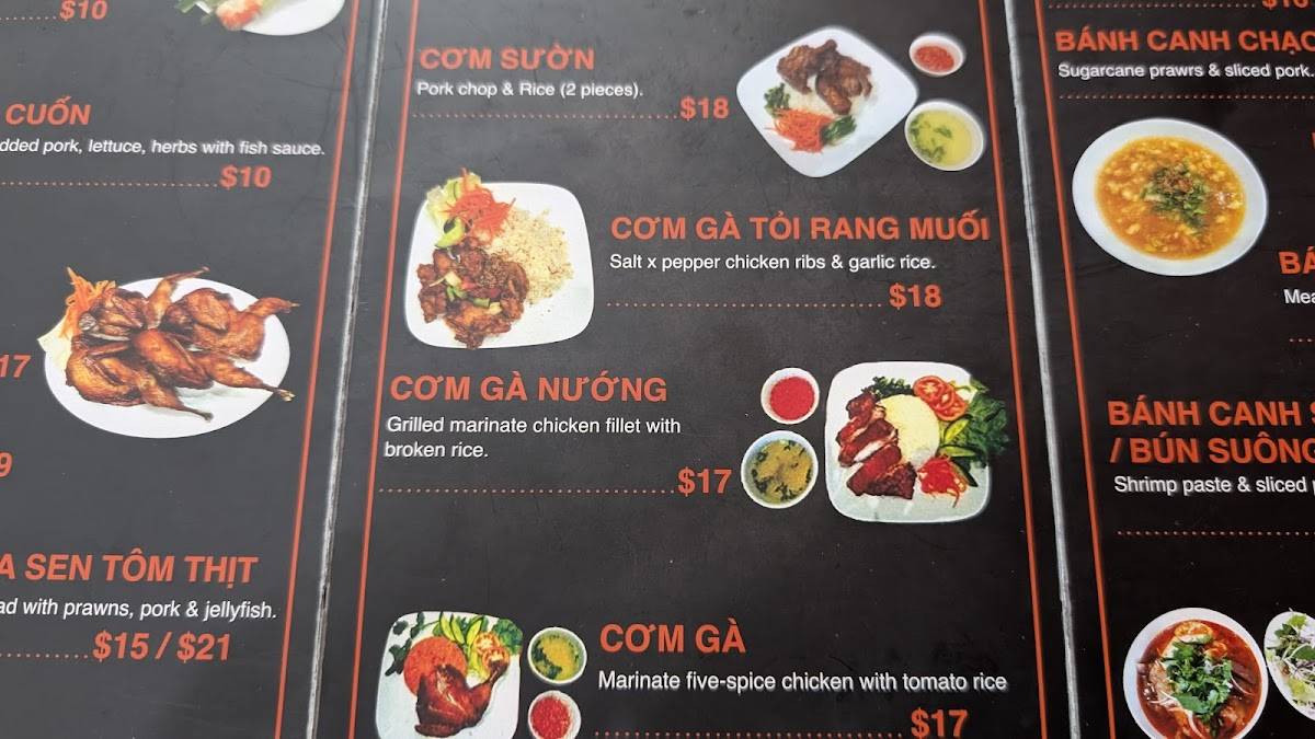 Menu at Broken Rice Vietnamese Restaurant - Canley Heights, Canley Heights