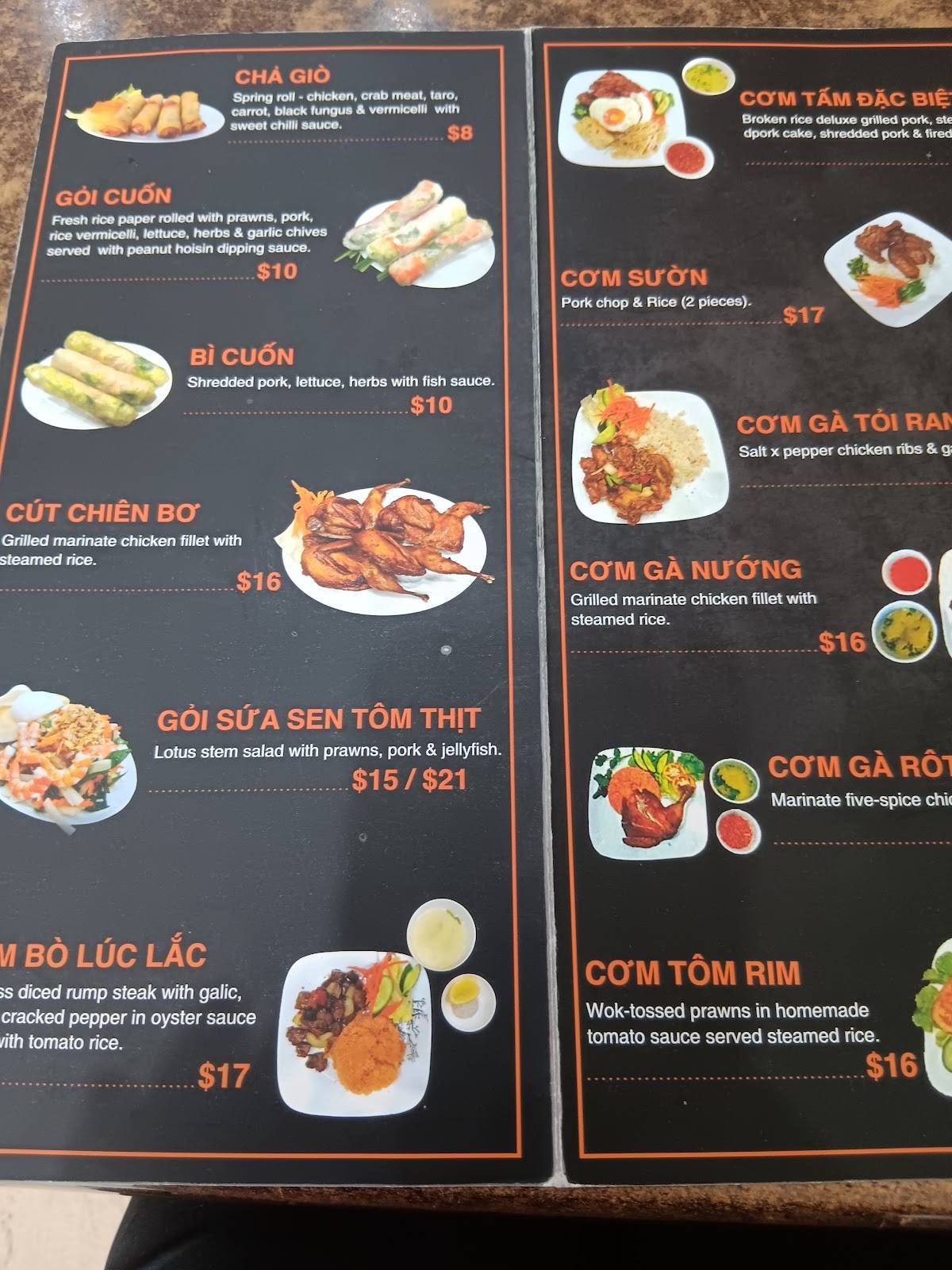 Menu at Broken Rice Vietnamese Restaurant - Canley Heights, Canley Heights