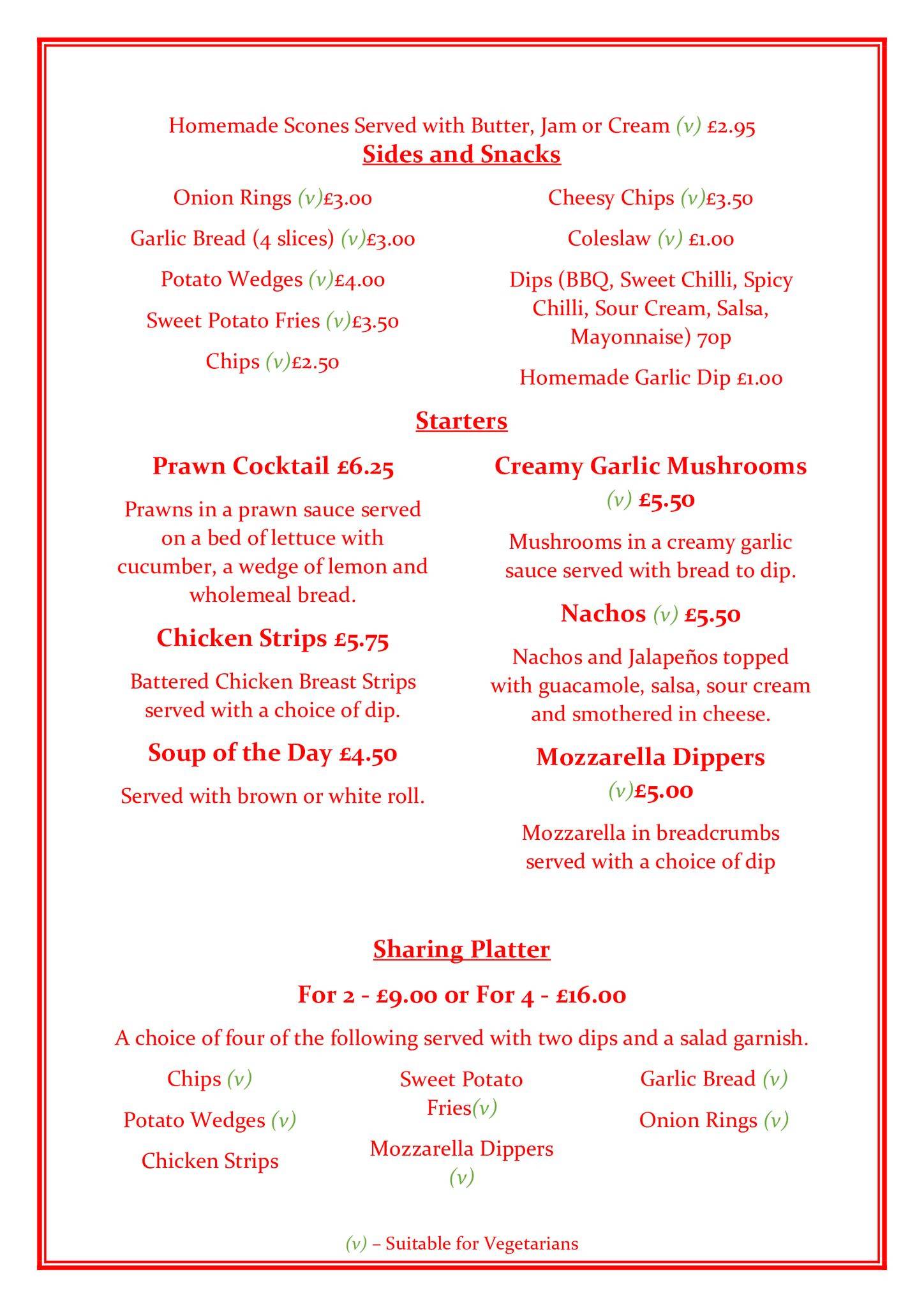 Menu at KasKane Cafe & Covells Bar, Brotton