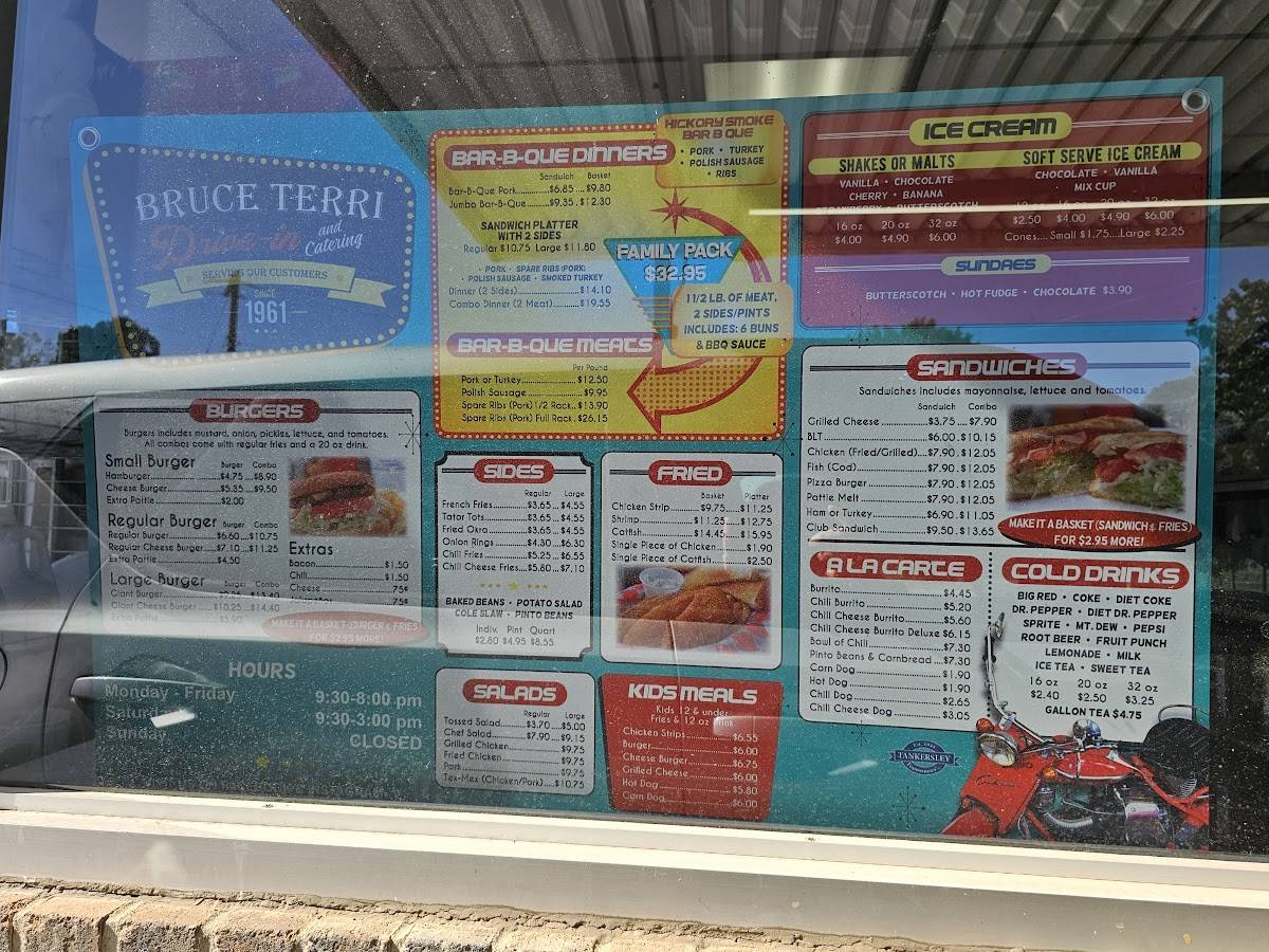 Menu at Bruce Terri Catering BBQ, Barling, Fort St