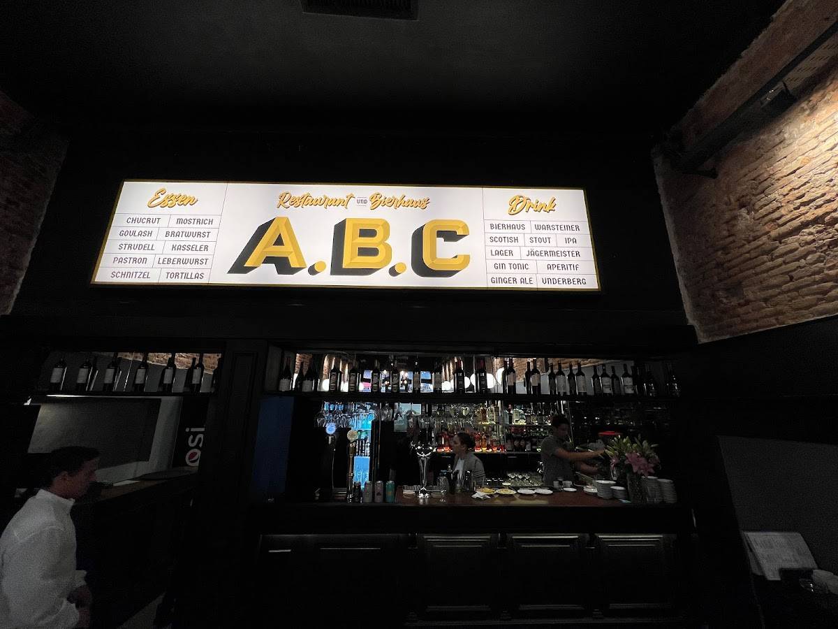 Menu at ABC RESTAURANT, Buenos Aires
