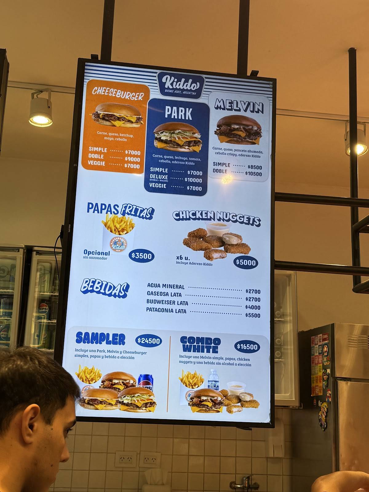 Carta del restaurante Kiddo, Buenos Aires