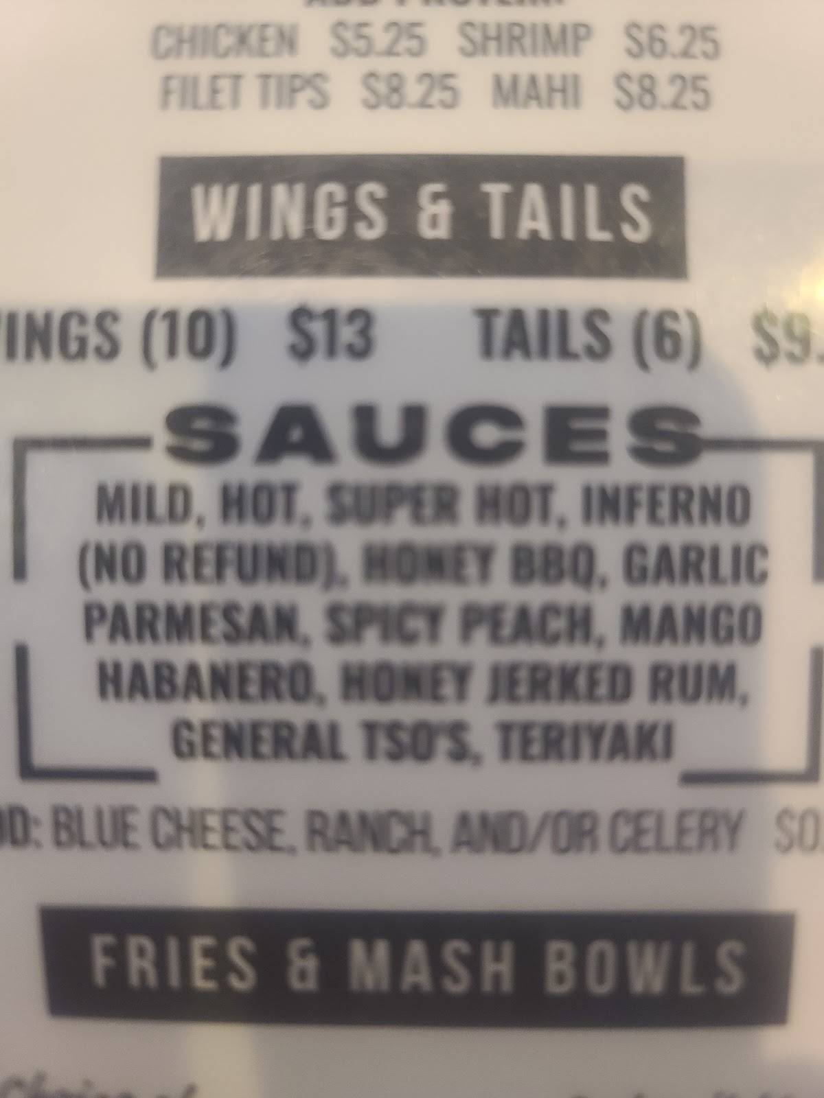 Menu at Bulldogs Bar & Grill, Egg Harbor City, 743 W White Horse Pike
