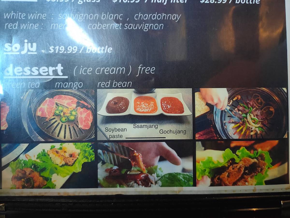 Menu au Busan BBQ Restaurant, Waterloo