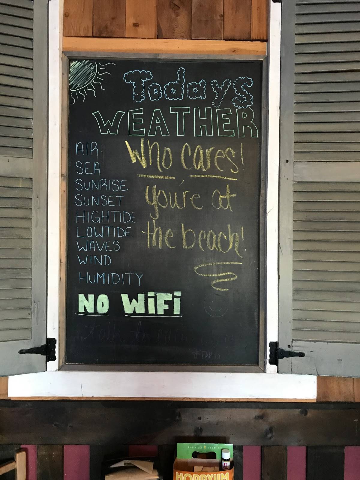 Menu at Buzz's Roost at the Beach pub & bar, Carolina Beach