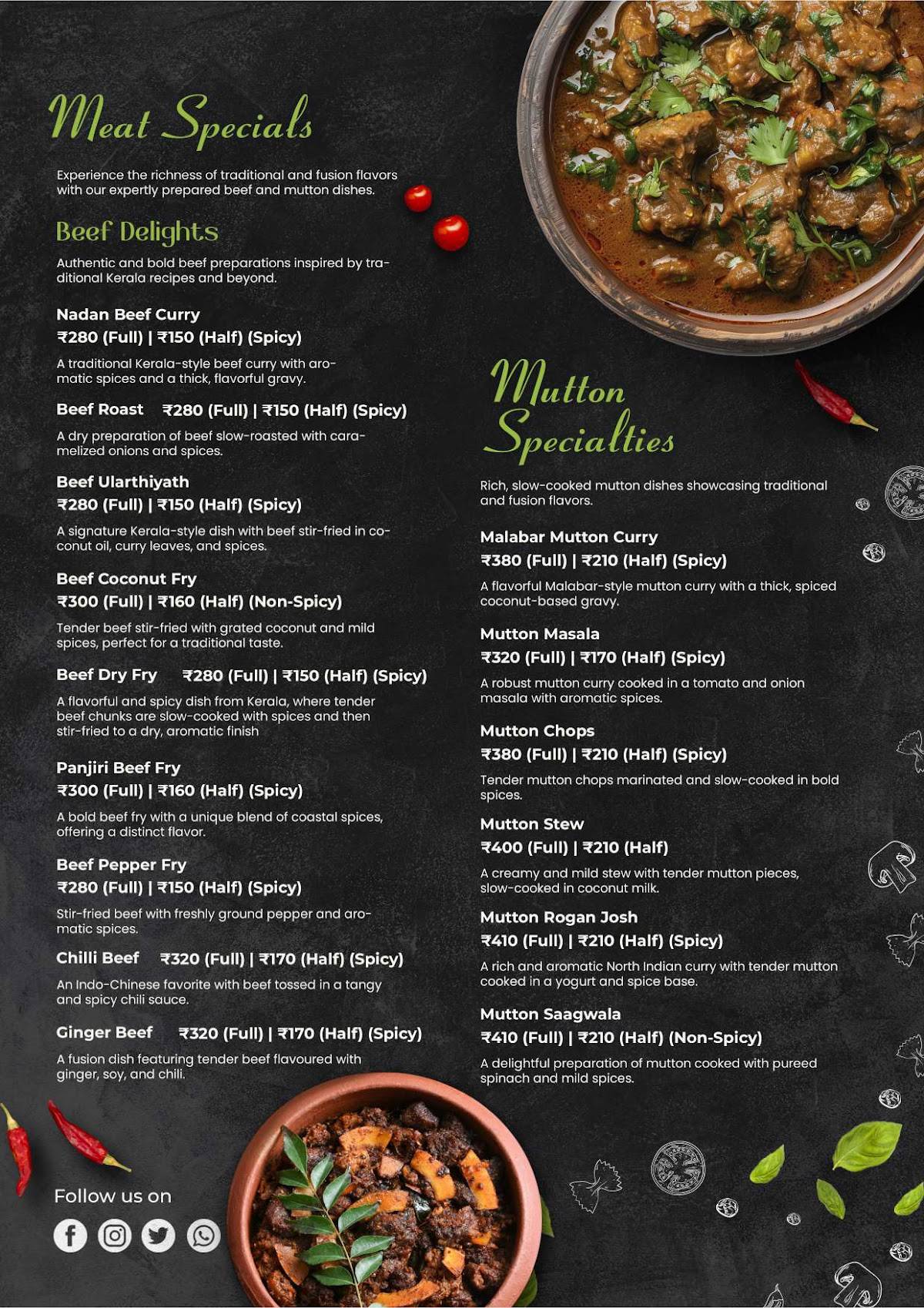 Menu at CINE CAFE RESTAURANT & CINEPLEX, Poovar