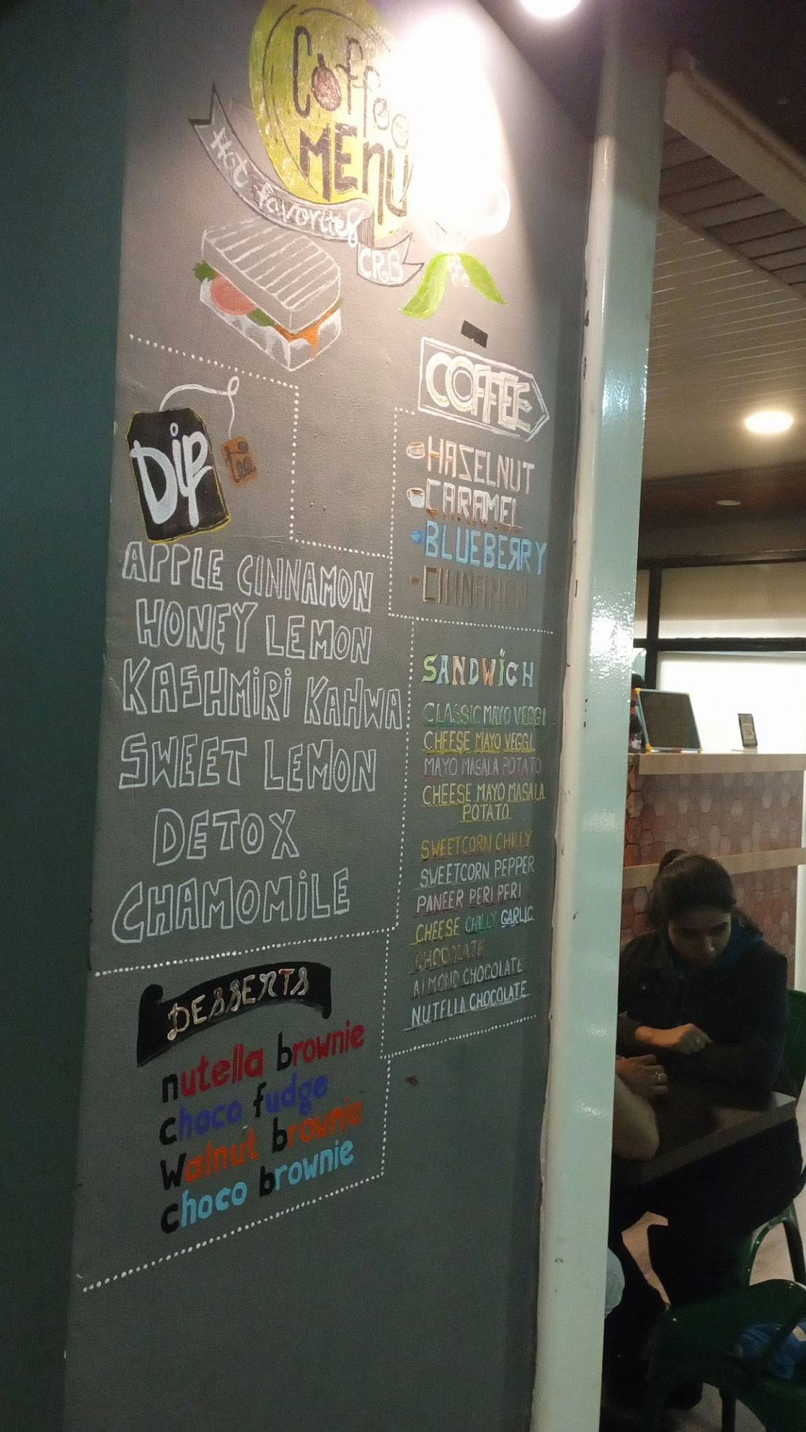Menu at CRB MINION Café, Dharwad