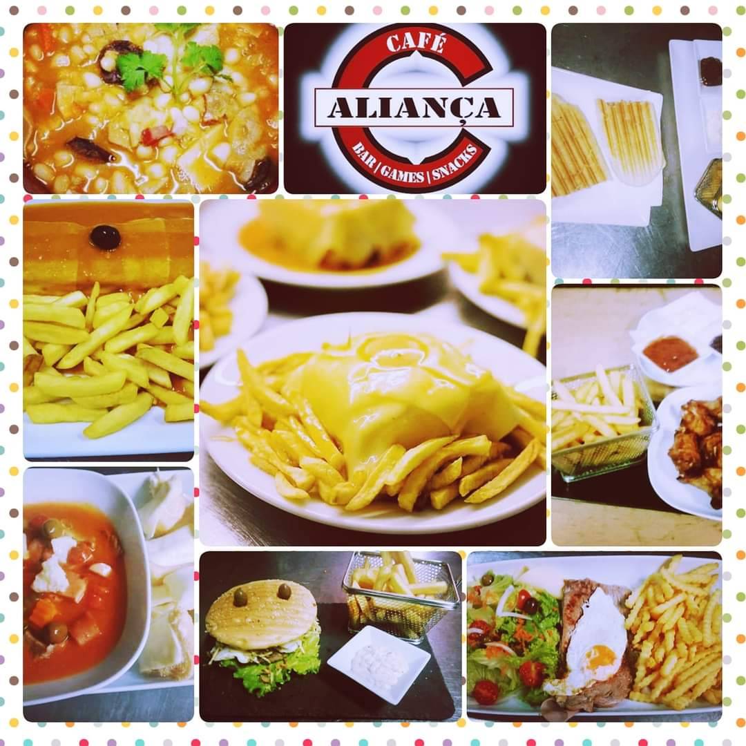 Menu em Café E Snack-Bar Aliança - Prato do dia, Espinho