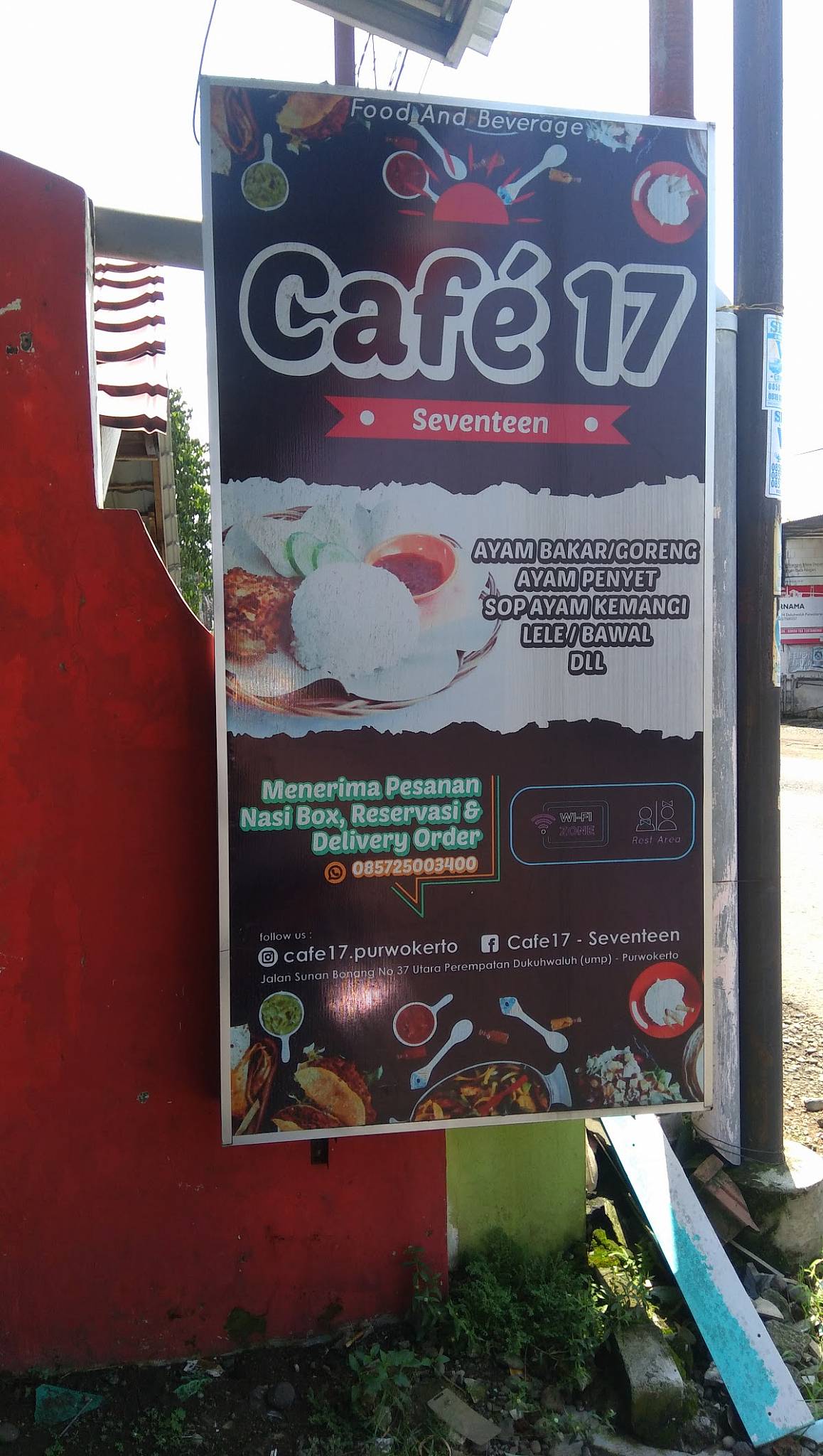 Carta de Cafe 17 (Seventeen), Purwokerto