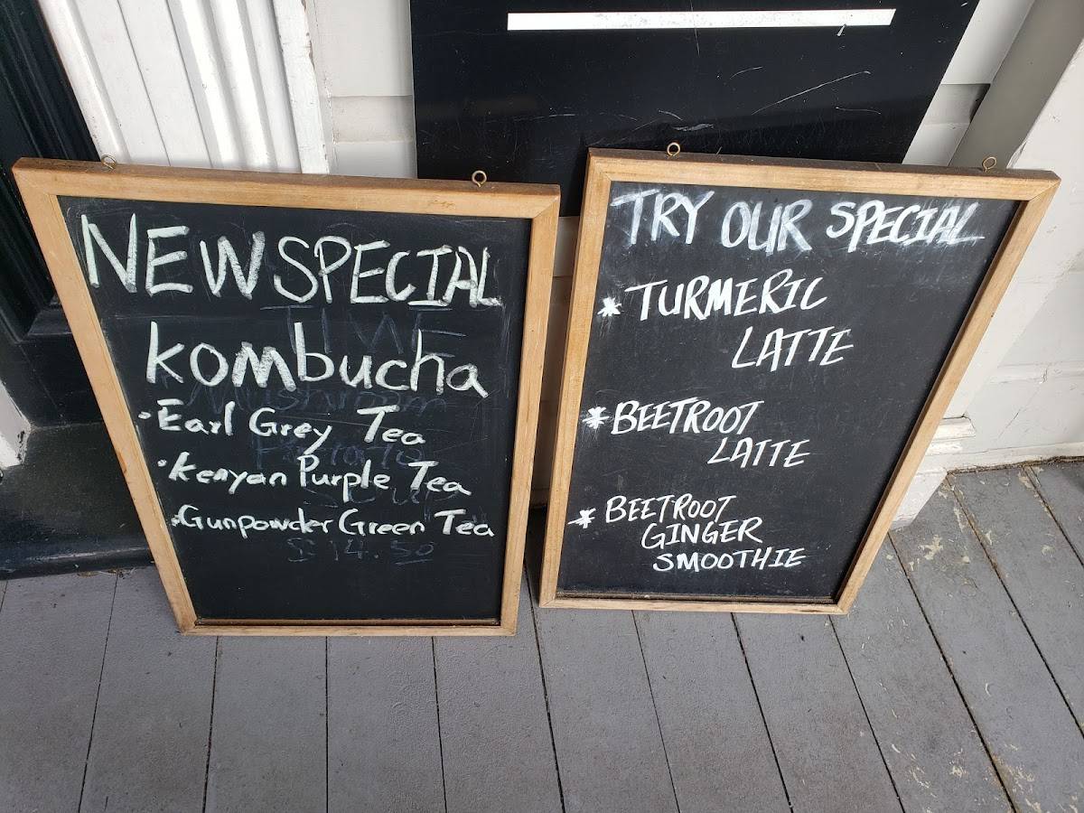 Menu at Altar cafe, Auckland