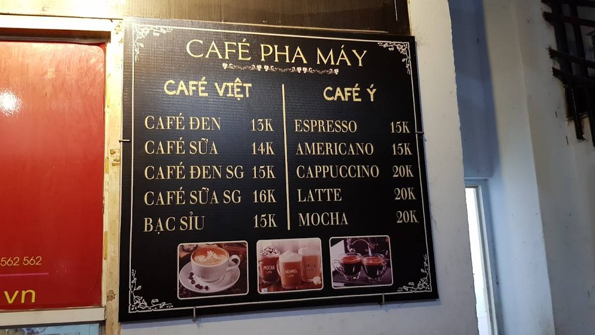 Menu at Coffee & Milk Tea Shop Pho (Tiệm Cà Phê & Trà Sữa Phố) cafe, Da ...
