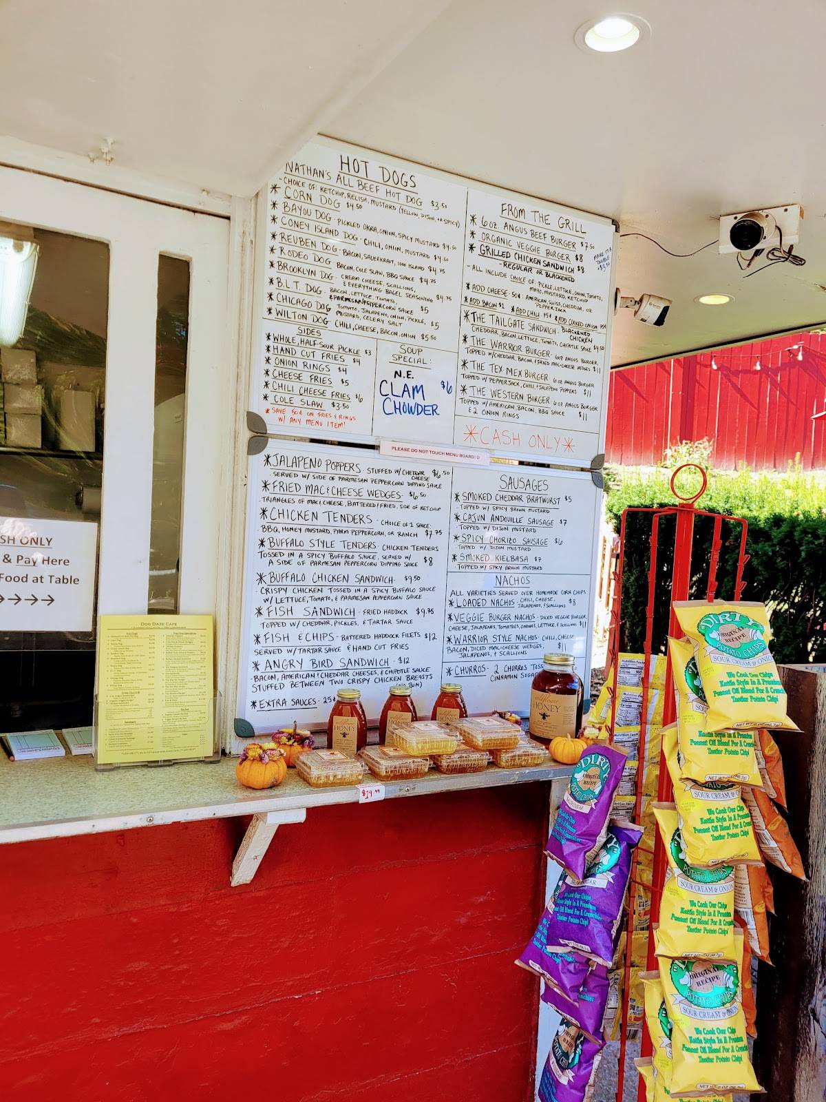 Menu at Dog Daze Cafe, Wilton
