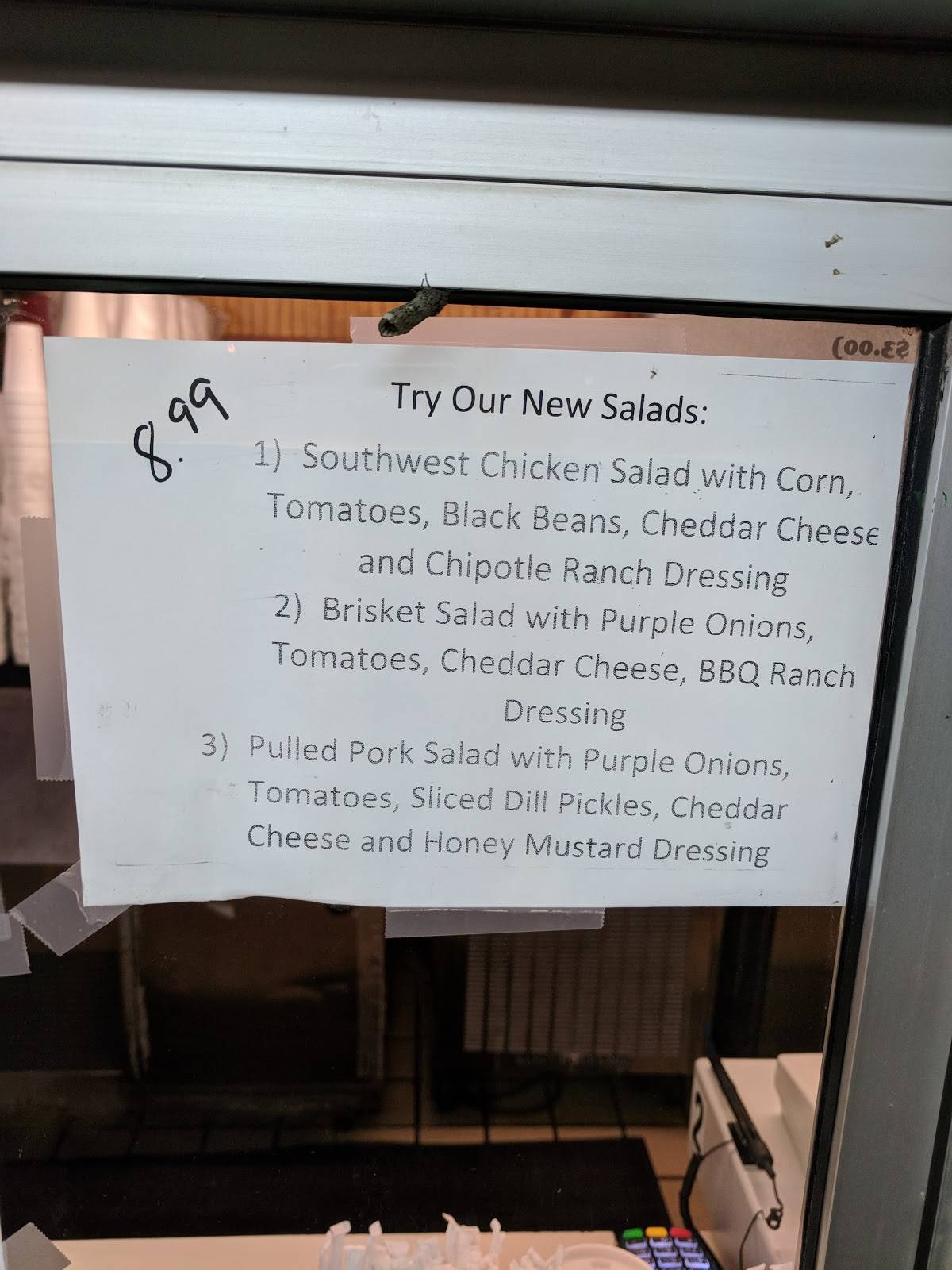 Menu at G & J Drive Inn cafe, Livingston