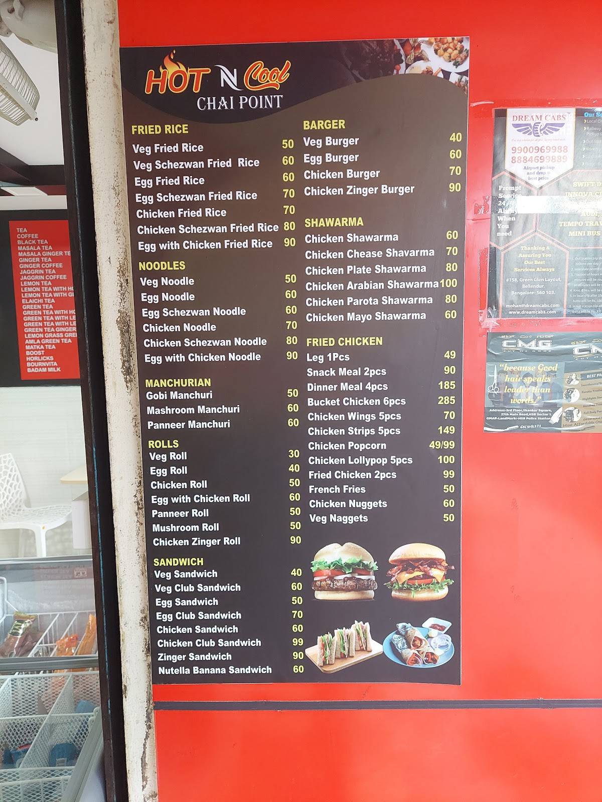 Menu at Hot and Spicy Food Court, Bengaluru