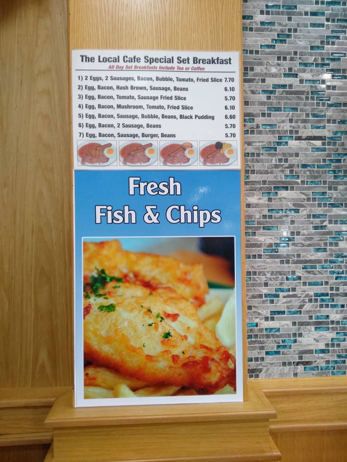 Menu at Local Cafe, Huntingdon