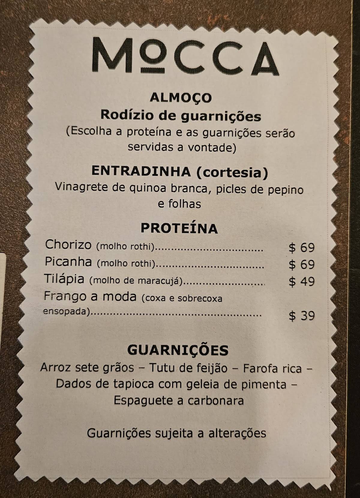 Menu em Mocca Coffee & Meals café, Nova Lima, Alameda do Ingá