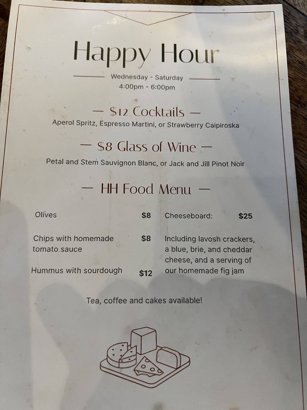 Menu at Cafe Patina, Wahroonga, 64 Coonanbarra Rd