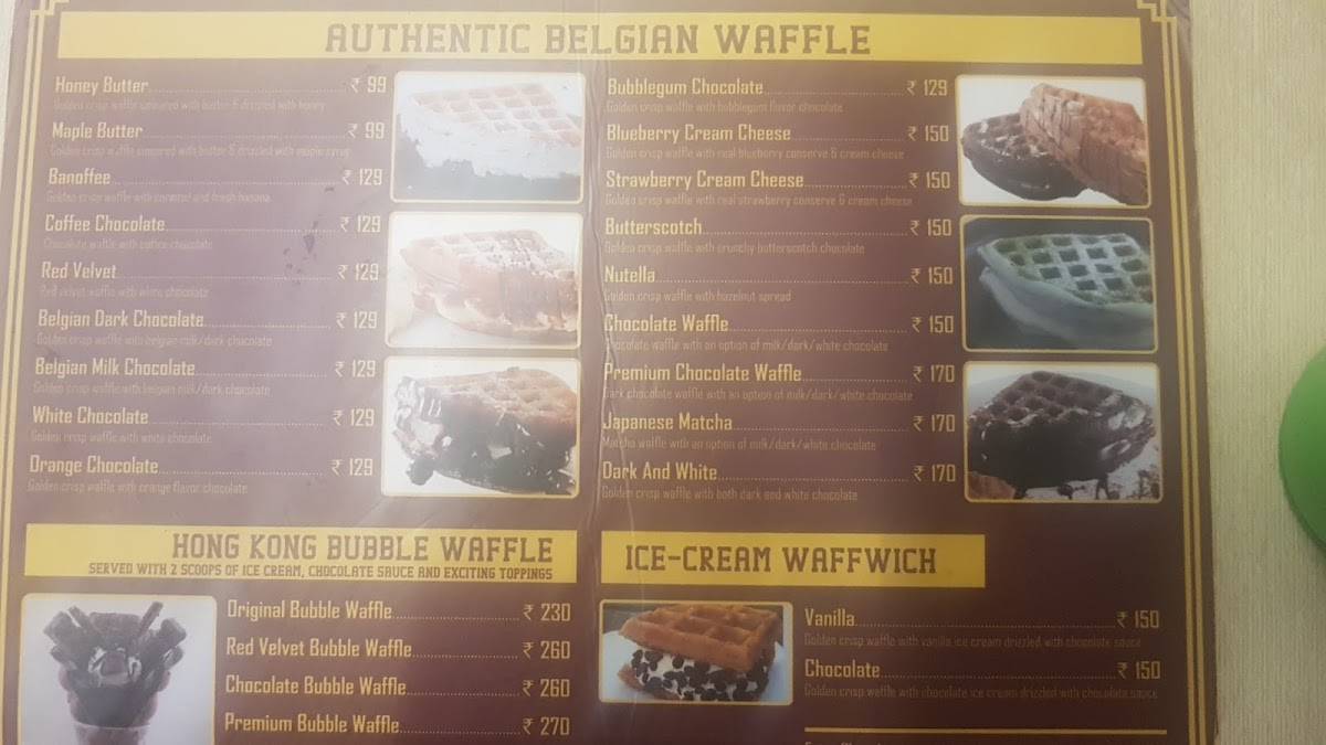 Menu at The Wafflemeister, Mira Bhayandar, Shop 26