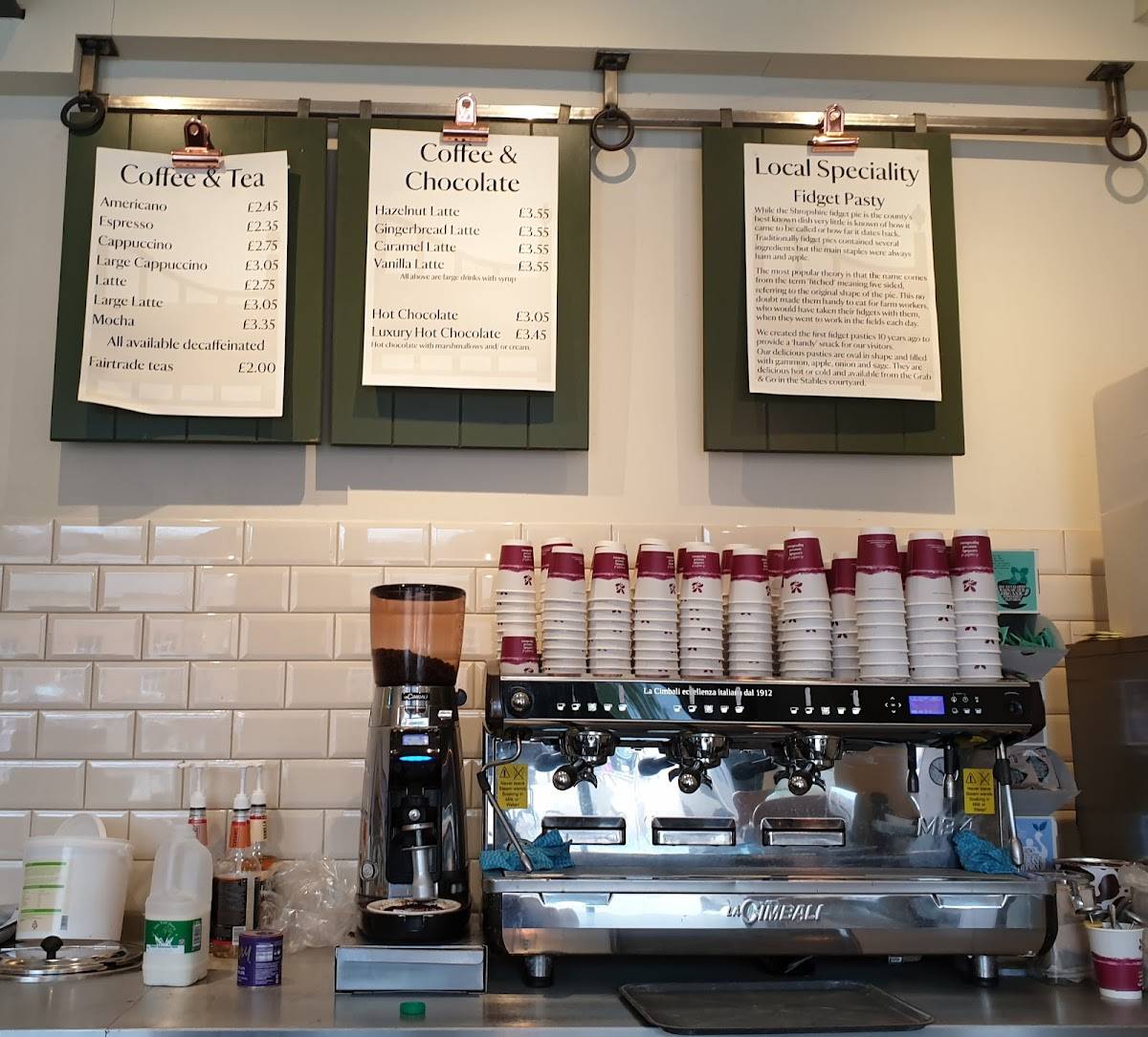Menu at Carriage House Cafe, Shrewsbury