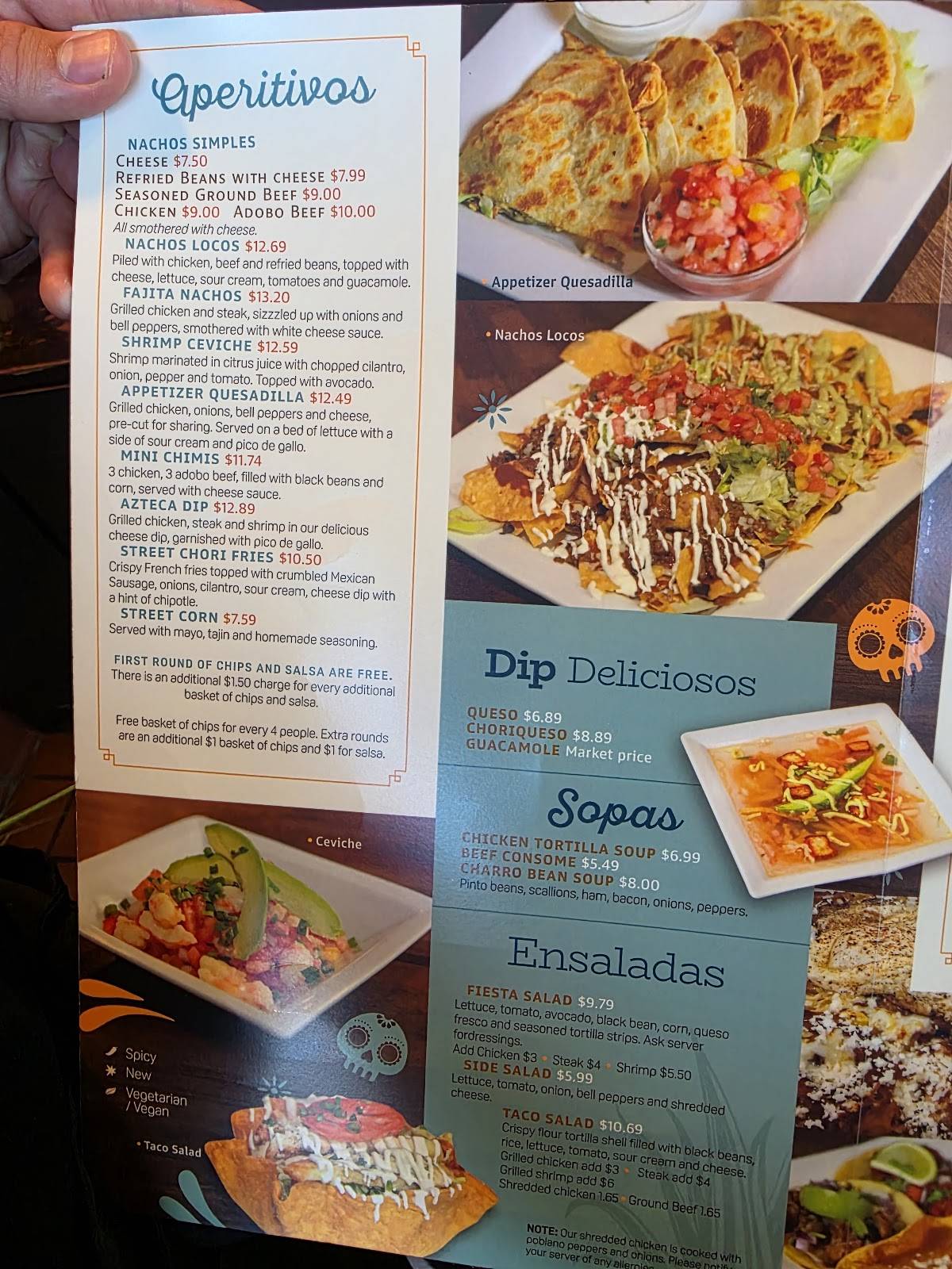 Menu at Casa Mezcal Reserva restaurant, Penn Yan