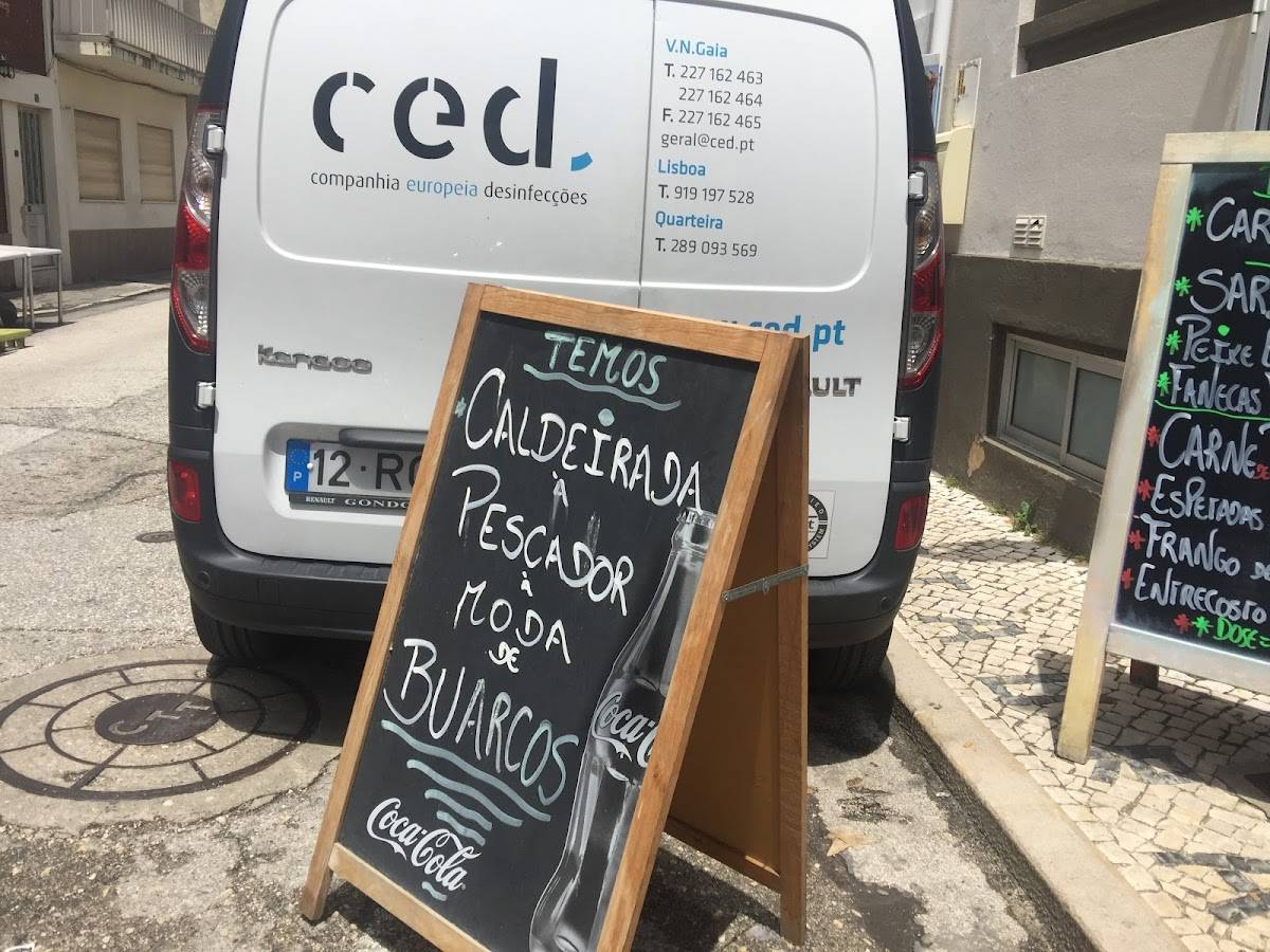 Menu at Casa Mota restaurant, Figueira da Foz