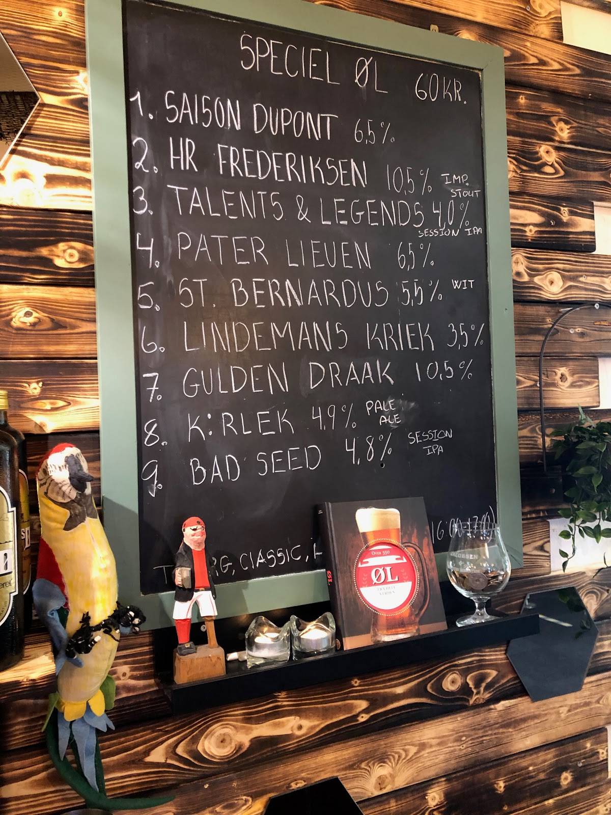 Menu au Caspiers, caféen i Haslev, Haslev