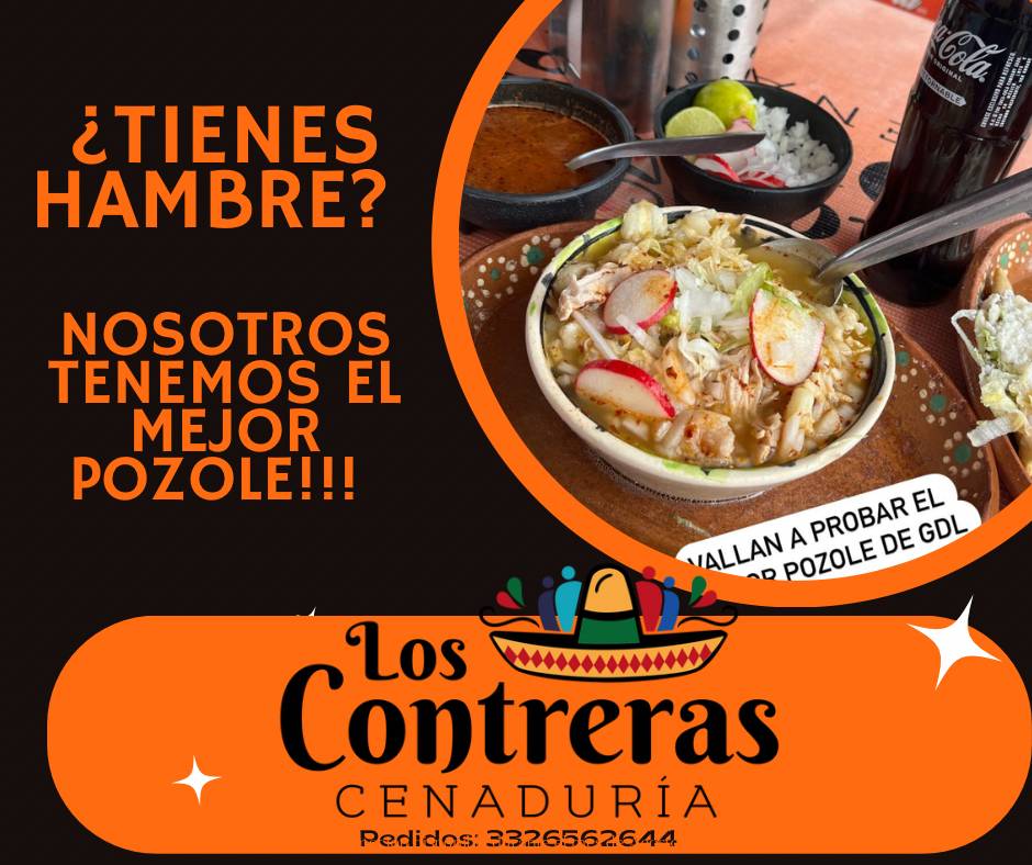 Menu at Cenaduría Los Contreras restaurant, Guadalajara