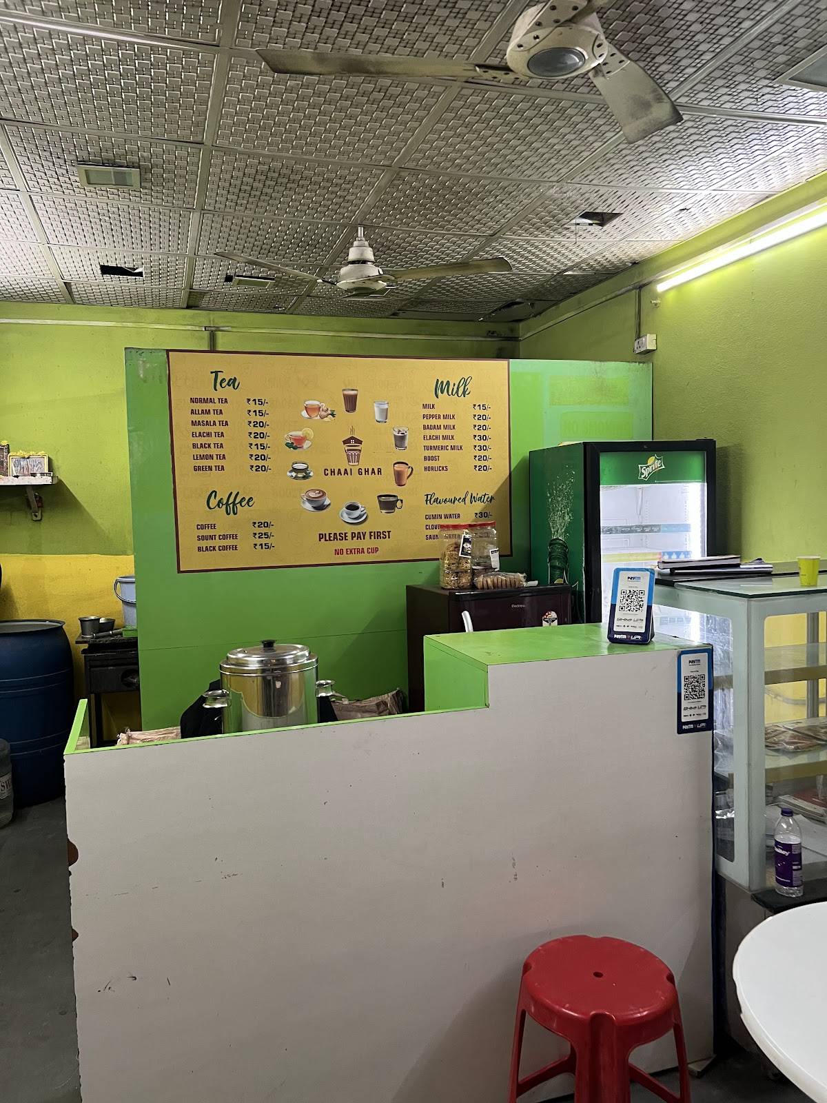 Menu at Chaai Ghar, Hyderabad