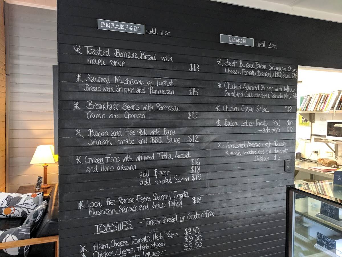 Menu at Chalk & Cheese of Cobargo, Cobargo