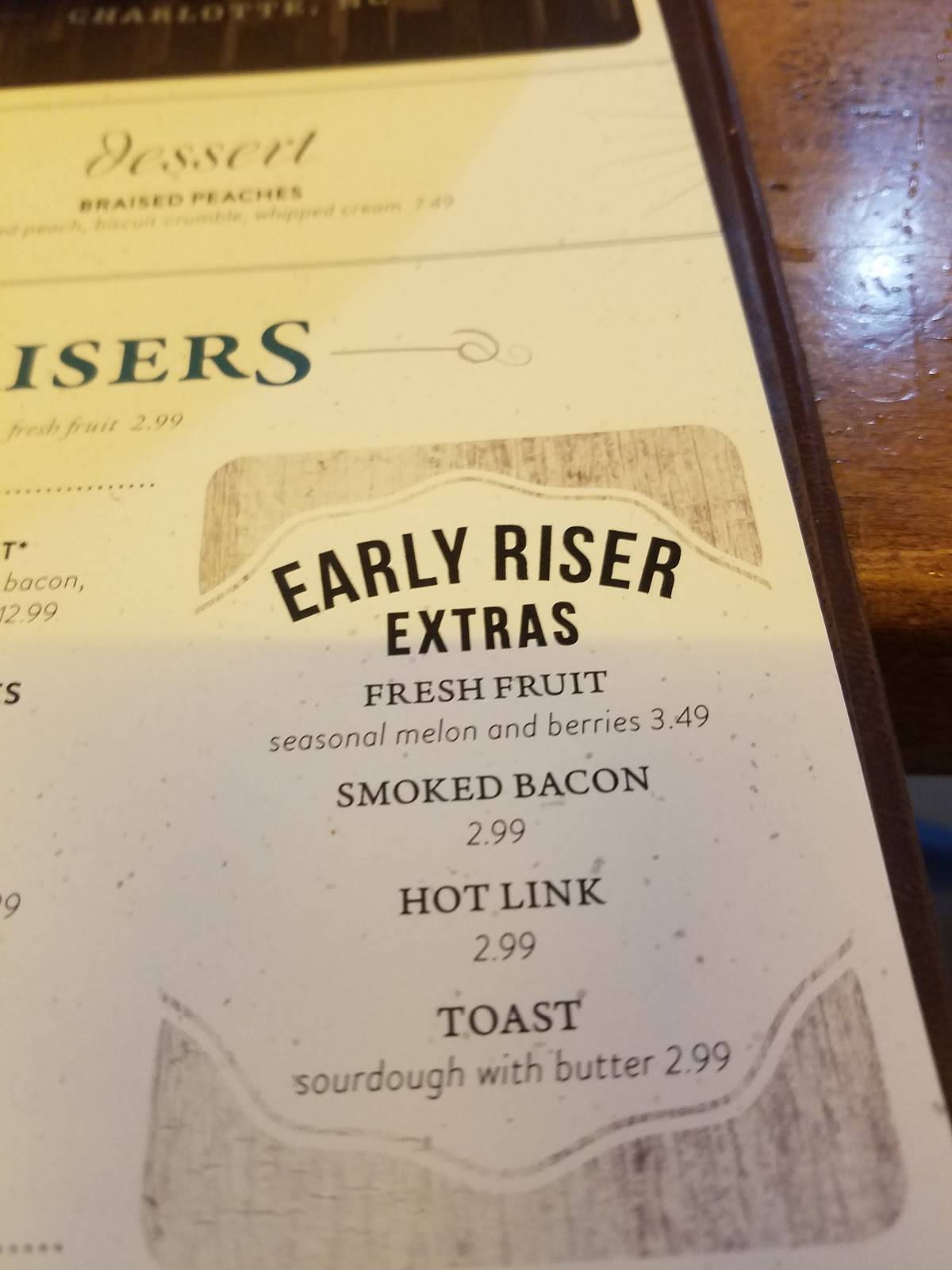 Menu at 1897 Market pub & bar, Charlotte, Josh Birmingham Pkwy