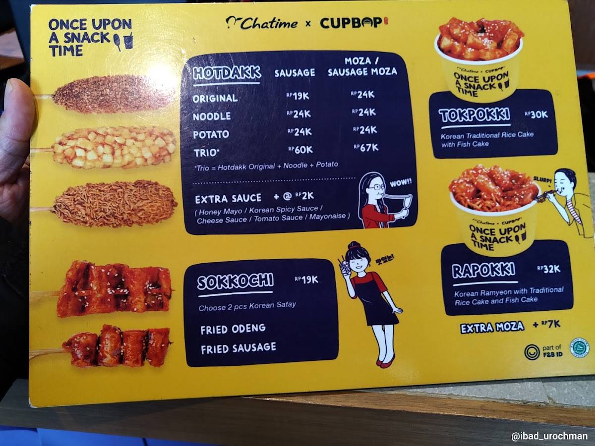 Carta de Chatime - Ruko Serang Ahmad Yani, Serang