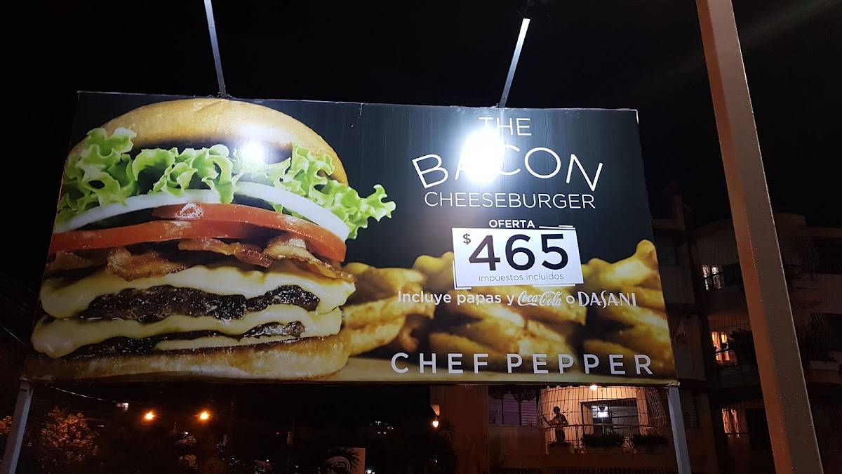 Menu at Chef Pepper restaurant, Santo Domingo, Av. Sarasota 77