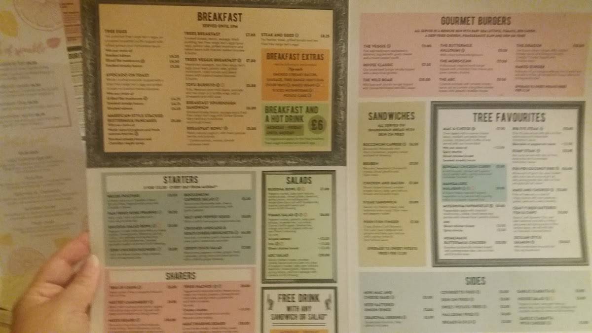 Menu at LT16 restaurant, Chepstow