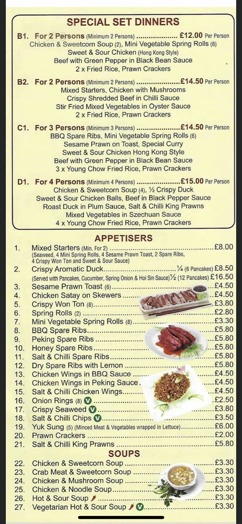 Menu at Chetwynd Arms restaurant, Nuneaton, Chetwynd Dr