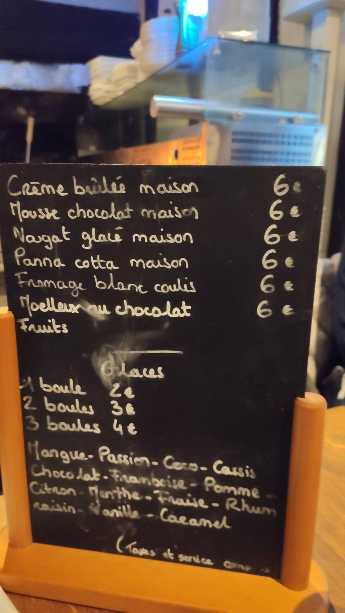 Menu au Chez Erwan pub et bar, Bourdonné