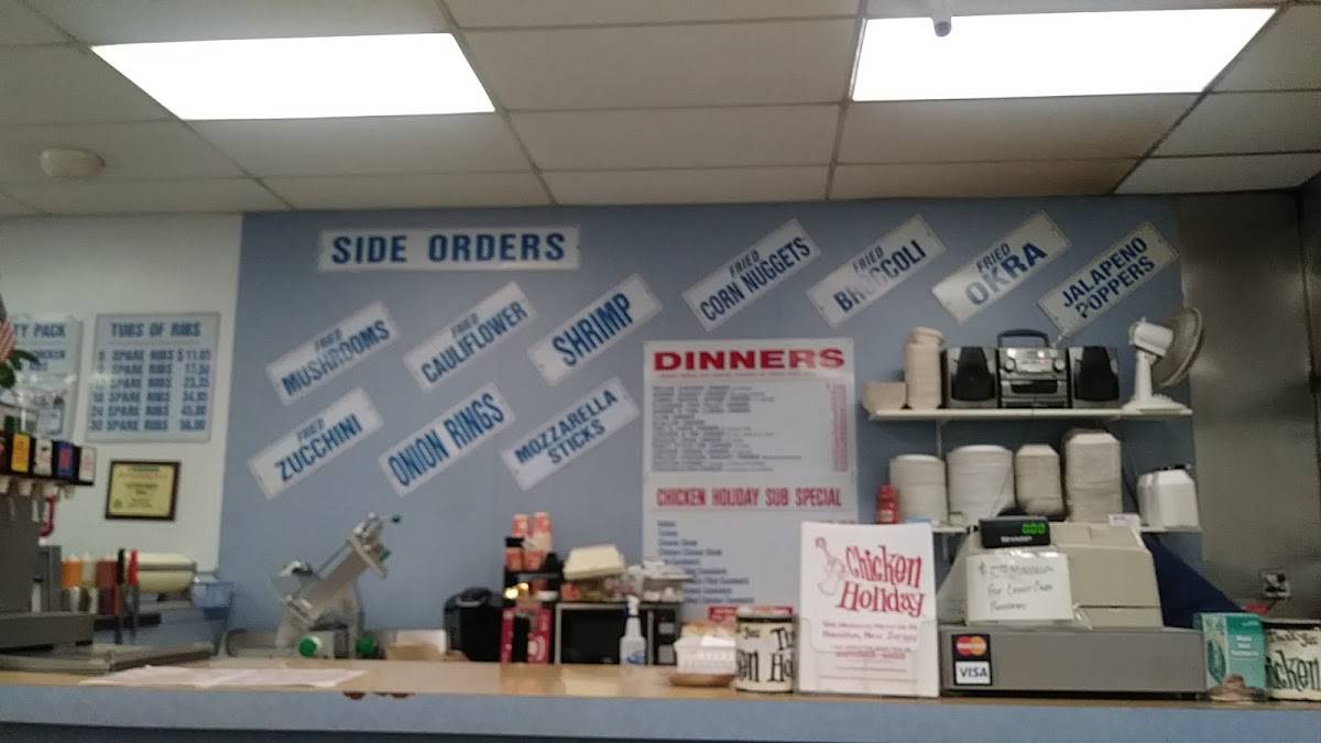 Menu at Chicken Holiday restaurant, Hamilton Township, White Horse Ave