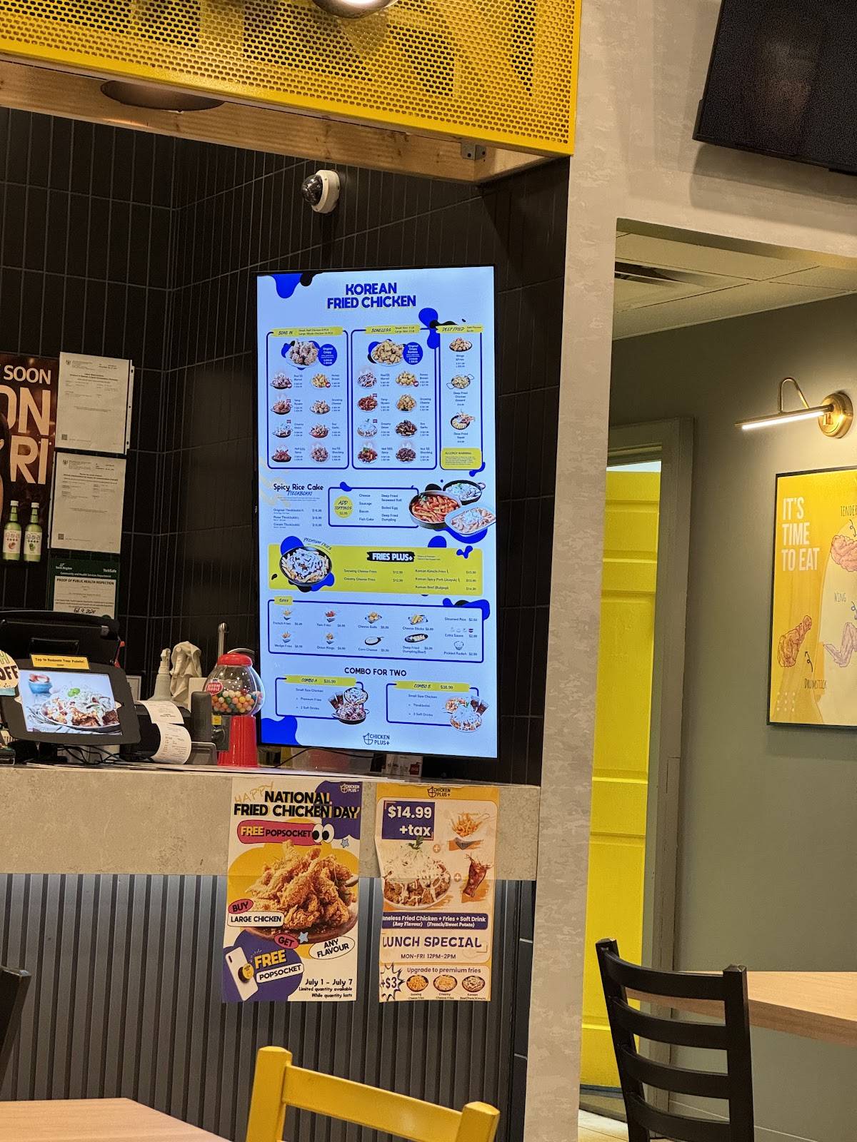 Menu at Chicken Plus restaurant, Vaughan