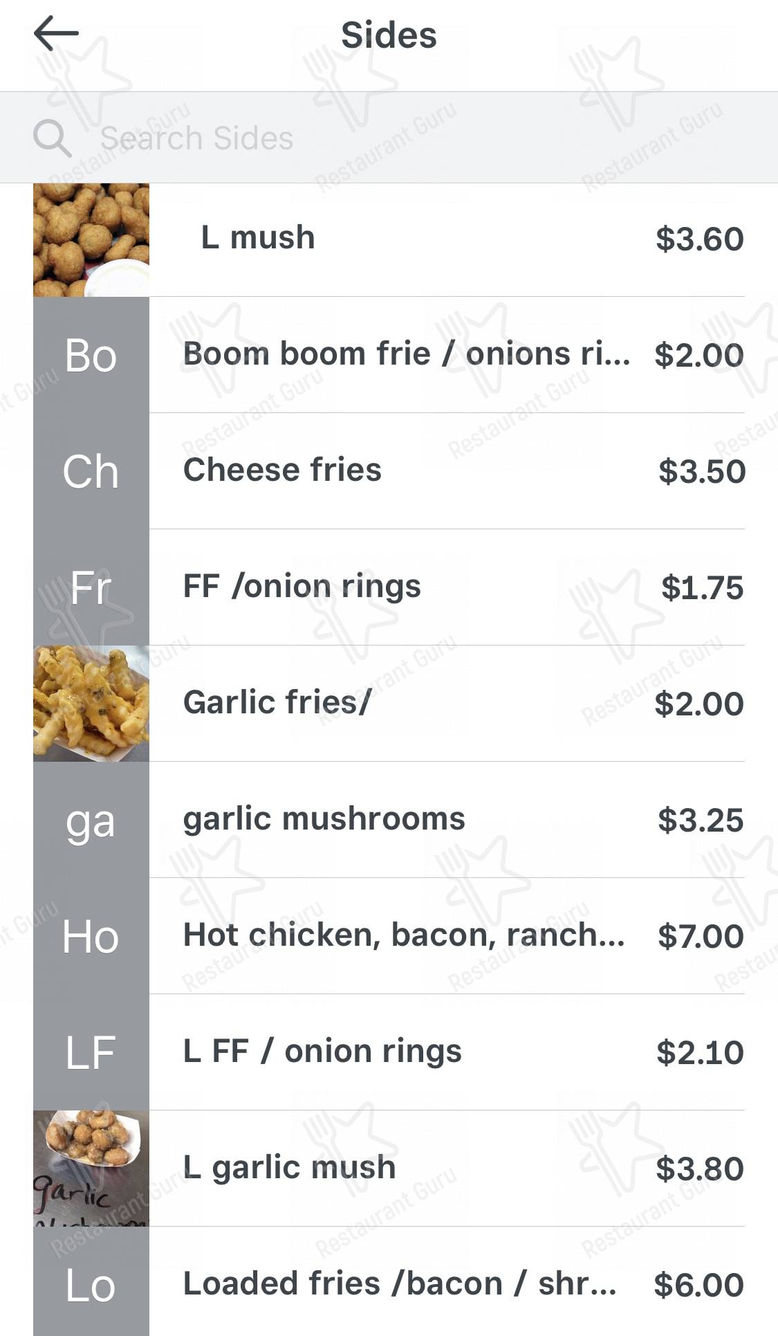 Menu at Chow Wagon restaurant, Henderson