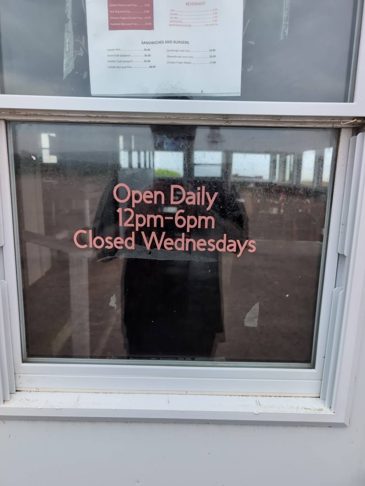 Menu at Chowder House restaurant, Neils Harbour, 90 Lighthouse Rd