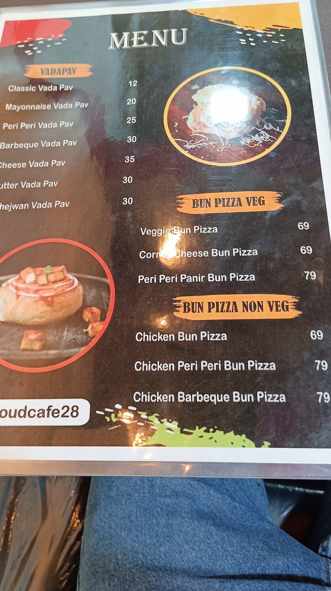 Menu at Cloud Cafe, Roha
