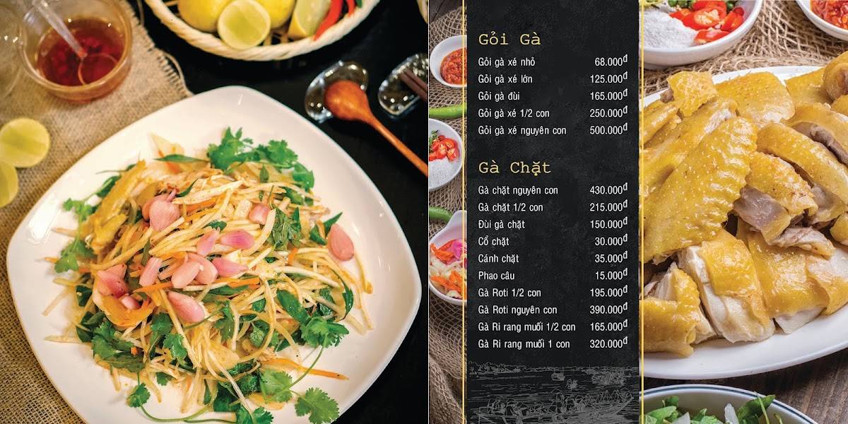 Menu at Cơm gà Hội An - De Faifo restaurant, Hanoi